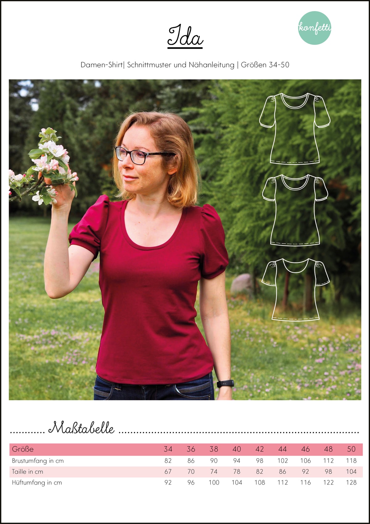 Ida - Papierschnittmuster von Konfetti Patterns