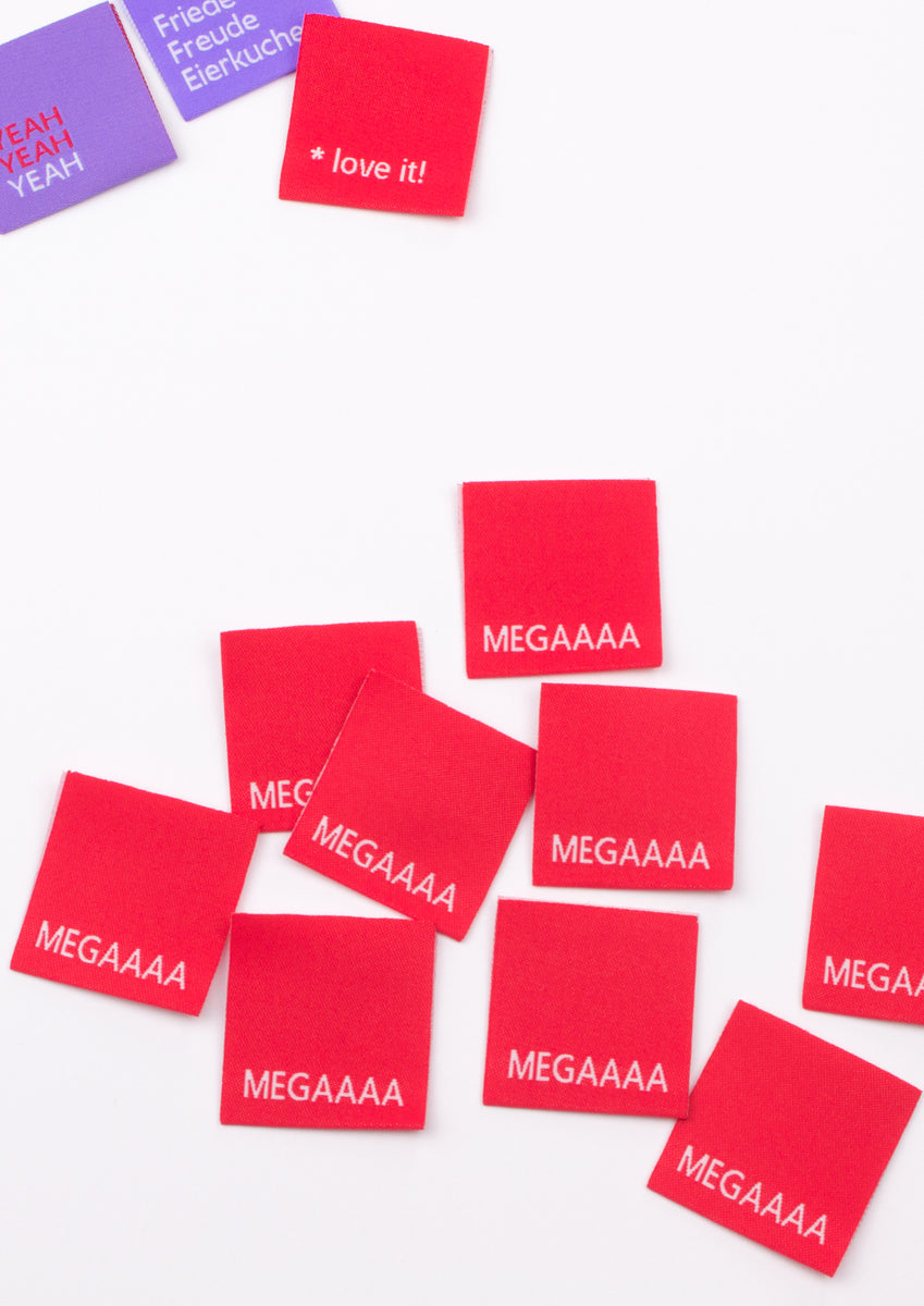 Weblabel oder Etiketten von Konfetti Patterns