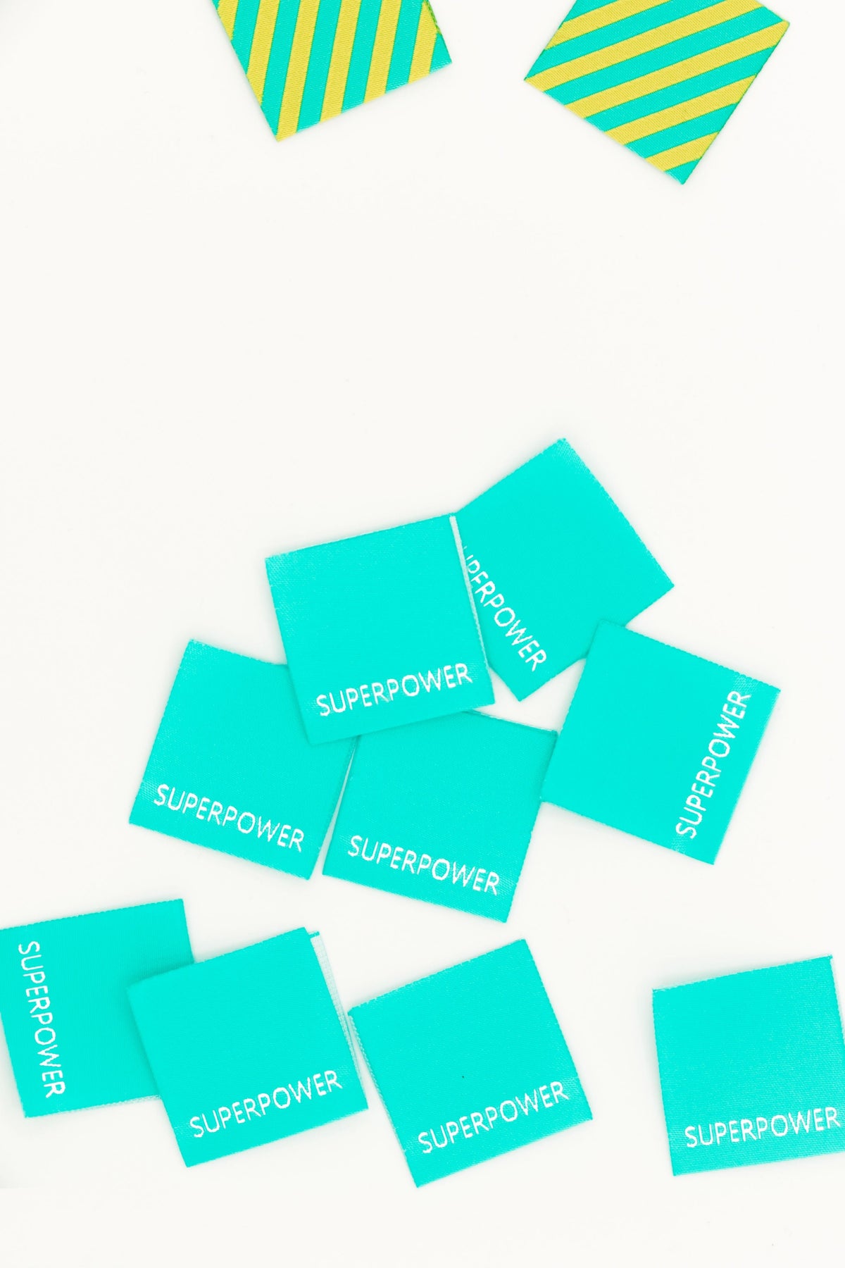 Webetiketten von Konfetti Patterns Superpower